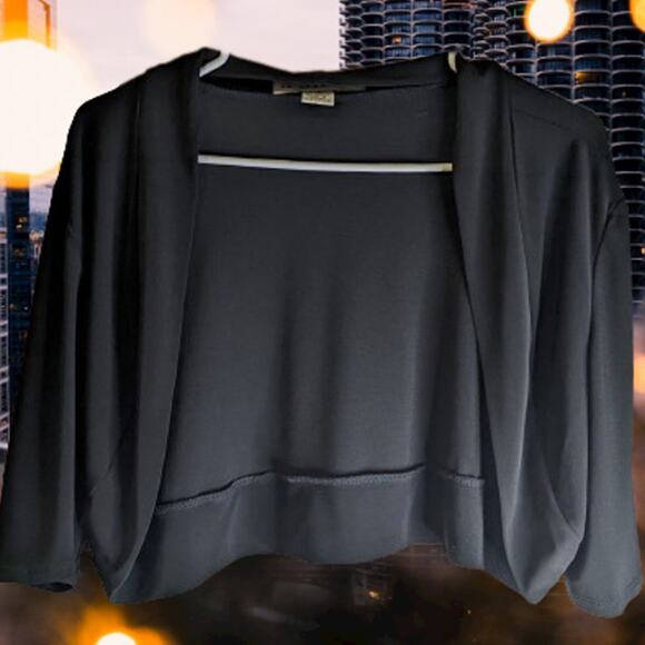 Aa Studio Aa | Jackets & Coats | Aa Studio Aa 6 Black Half Sleeve ...